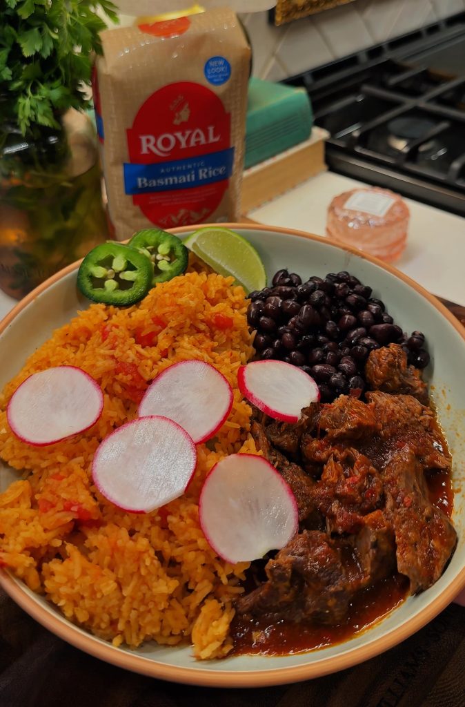 Spanish Rice and Beef Chile Colorado Bowl | Authentic Royal®